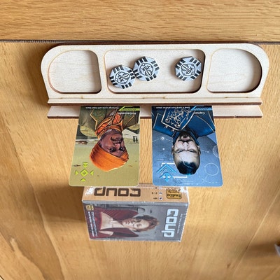 Board Game Card Holder, Tabletop Gaming Card Rail, Wooden Dashboard ...