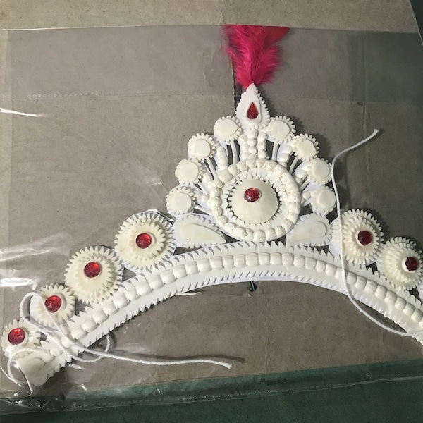 Baby Shola Mukut: Bengali Rice Ceremony Tiara, Infant Headband - Etsy