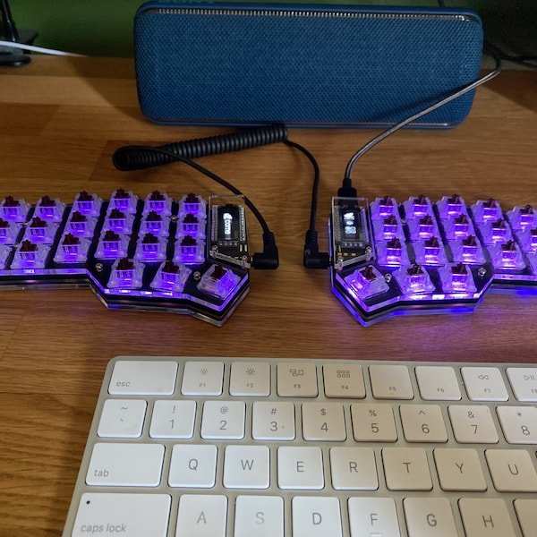 Crkbd V3 (corne Keyboard) MX Hotswap DIY Mechanical Ergonomic Hotswap ...
