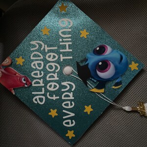 Exit Buddies, Graduation Cap Topper, Dory, 3D Photos, Graduation Topper ...