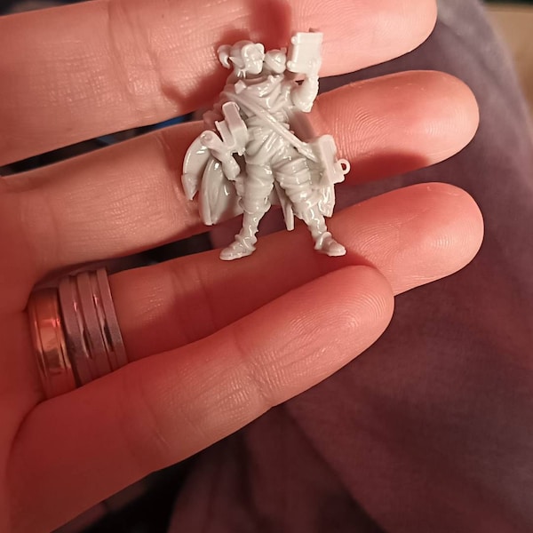 Dwarf Dwarven Brawler Premium 3D Printed Fantasy Tabletop Miniatures ...