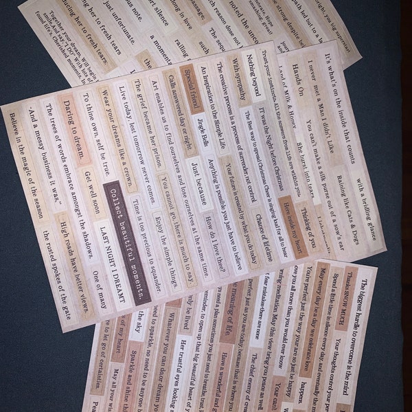 4 Sheets English Words Scrapbook Sticker filofax Stickersplanner ...