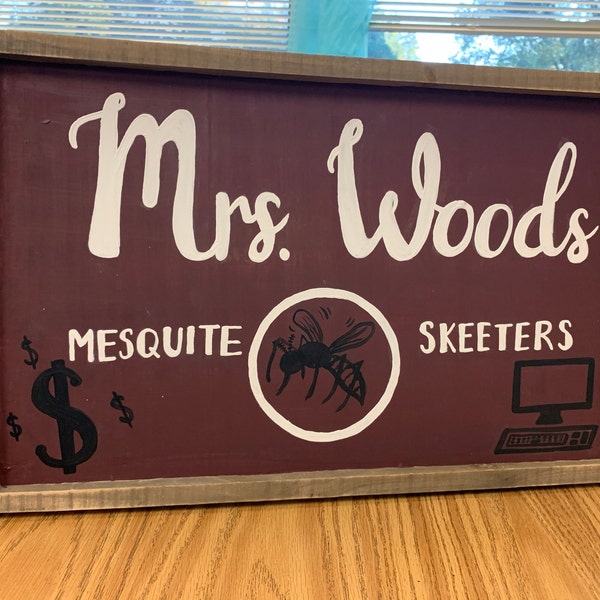 Colored Pencil Teacher Name Sign - Etsy