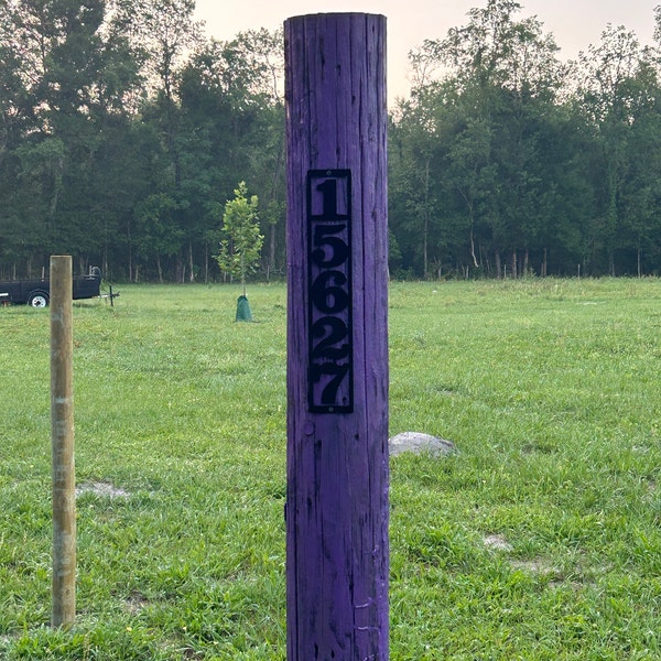 Vertical or Horizontal Metal Address Sign | Outdoor Address Sign ...