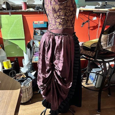 PDF Sewing Pattern Sewing Instructions Bustle Overskirt Skirt Cul De ...