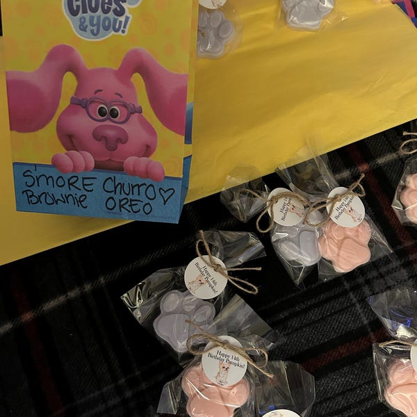 Dog Paw Soap Favors - Dog Party Favors, Dog Themed Birthday Baby Shower ...