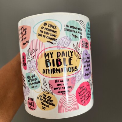 My Daily Bible Affirmations, Bible Words PNG, DIY for 16 Oz Libbey ...