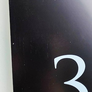 K Smart Sign Laser Cut Matt Black & Copper Mirror Personalised Door ...