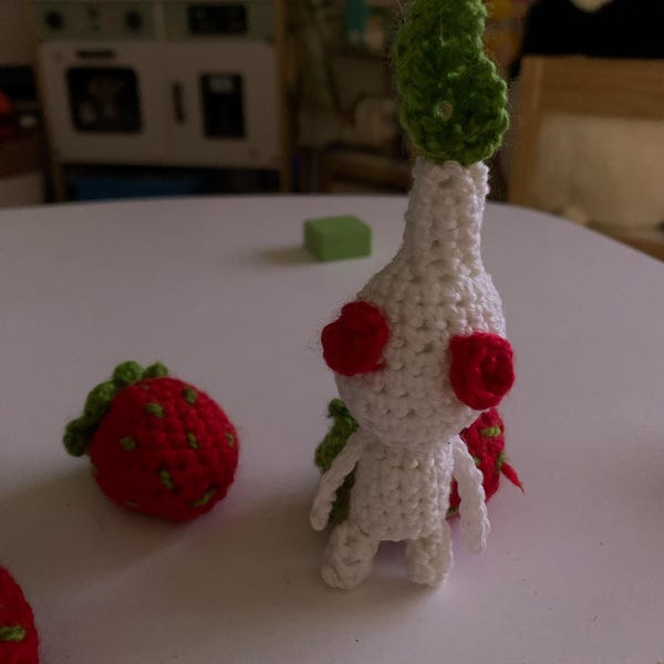 Pink Winged Pikmin With Cherry Crochet Pattern Amigurumi PDF - Etsy