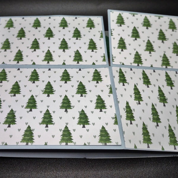 Pine Trees Watercolor Digital Paper Pack, Christmas Tree, Christmas ...