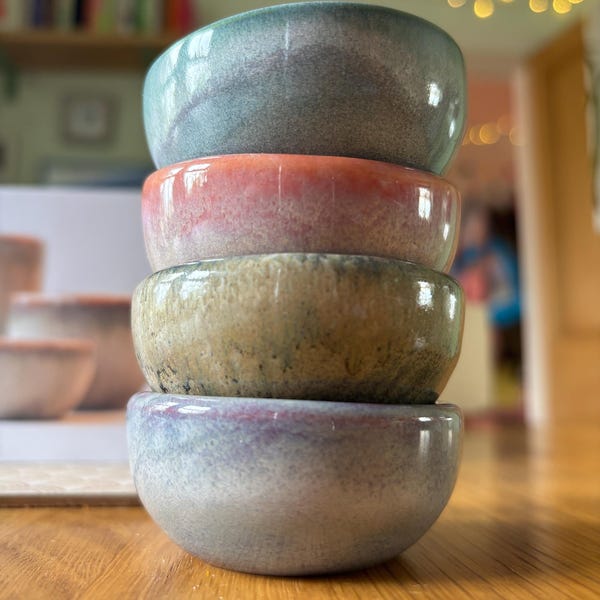 Sauce Dish • Handmade Ceramic Condiment Dish • Small Pottery Bowl in ...