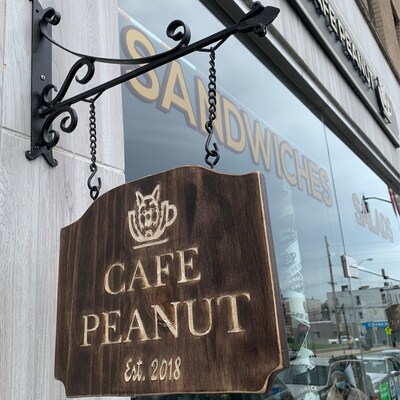 16 BLACK HAND FORGED Wrought Iron Blacksmith Sign Board Hanging Bracket ...