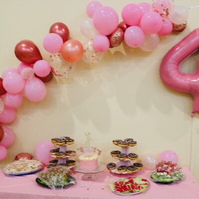 Jumbo Pastel Pink Number Balloon, Any Number, Number Balloons Pink ...