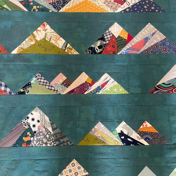 PDF | 4" X 8" Scrappy Half-rectangle Triangle Foundations| A Scrap ...