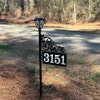 Driveway Address Sign Double Sided Reflective Marker for 911 and Others ...