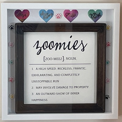 Zoomies, Home Decor, Dog Decor, Cat Decor, Pet Decor, Reverse Canvas ...