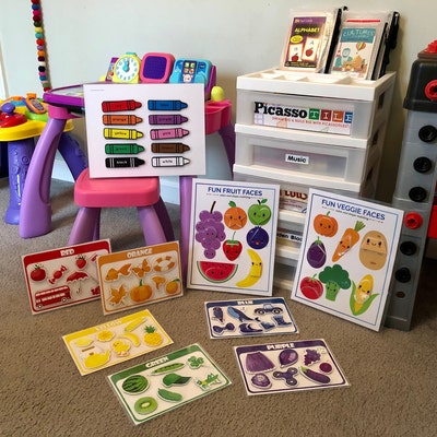 Rainbow Color Matching Activity Busy Book Pages Homeschool - Etsy