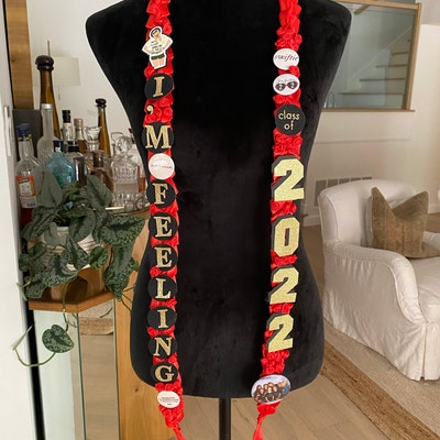 Personalized Philippine Mexican Graduation Lei, Philippines, Graduation ...
