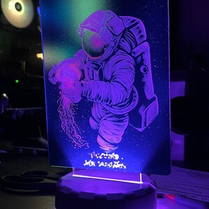 Custom LED Logo Sign, Dual Base Acrylic Lamp, Led Acrylic Sign, Acrylic ...