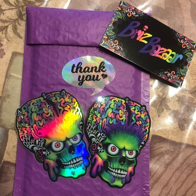 Sticker of ACK ACK / Holographic Sticker / Trippy Sticker / - Etsy