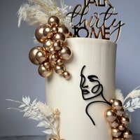 Etched Cake Topper Personalised - Etsy UK