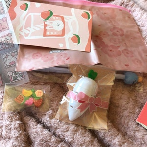 Rabbit & Bear Sticky Notes Kawaii Notes Cute Stationery | Etsy