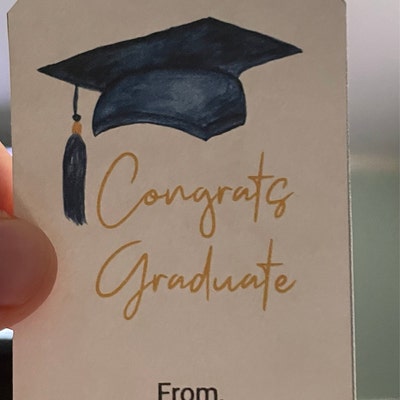 Printable Graduate Gift Tag Personalized Graduation Gift Tag Thank You ...