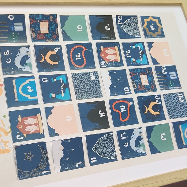 Arabic Alphabet Printable Wall Art for Kids Room, Colorful Arabic ...