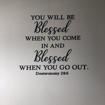 You Will Be Blessed Wall Decal/ Blessed Wall Words / Christian - Etsy