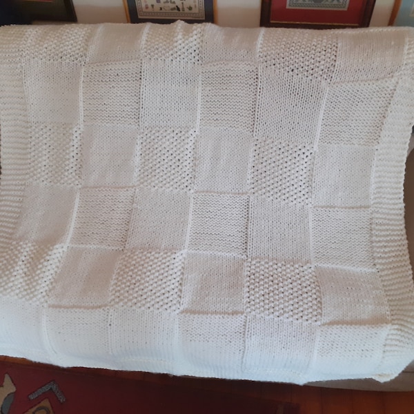 Pretty Knit Seamless Quilt Squares Blanket Pattern, Knit Squares ...