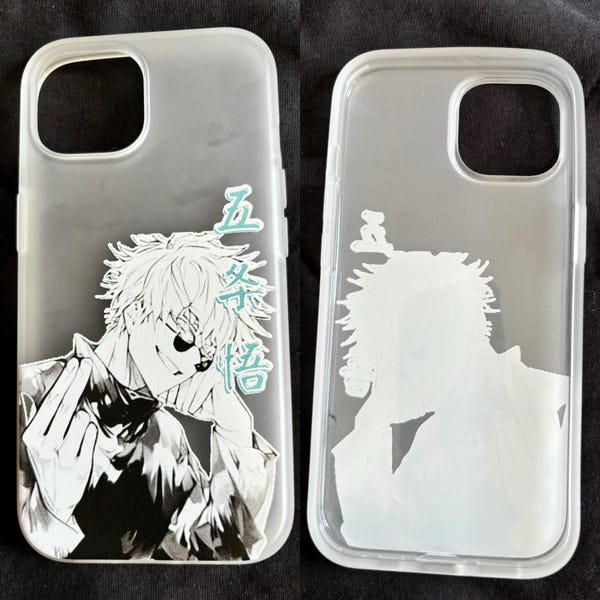 Gojo Satoru JJK Anime Phone Case Custom Phone Case iPhone 16 Plus Pro ...