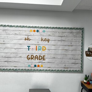 Back to School Bulletin Board Kit - Custom Grade Bright Colors - Pre ...