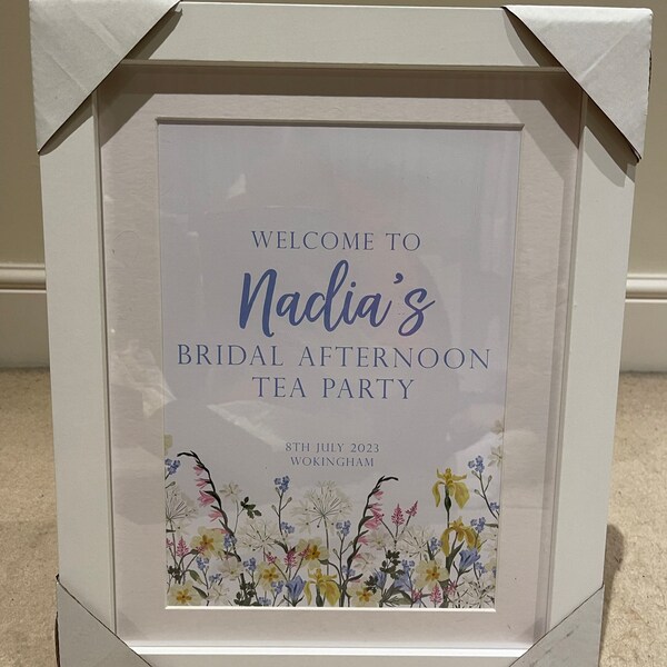 Wildflower Personalised Hen Party Sign | Welcome Hens Party Sign | Hen ...