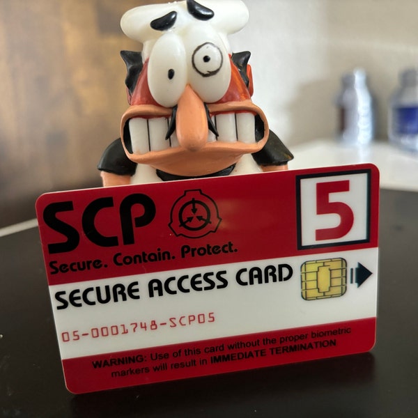 SCP Key Cards Class D Collection 5-card Pack - Etsy