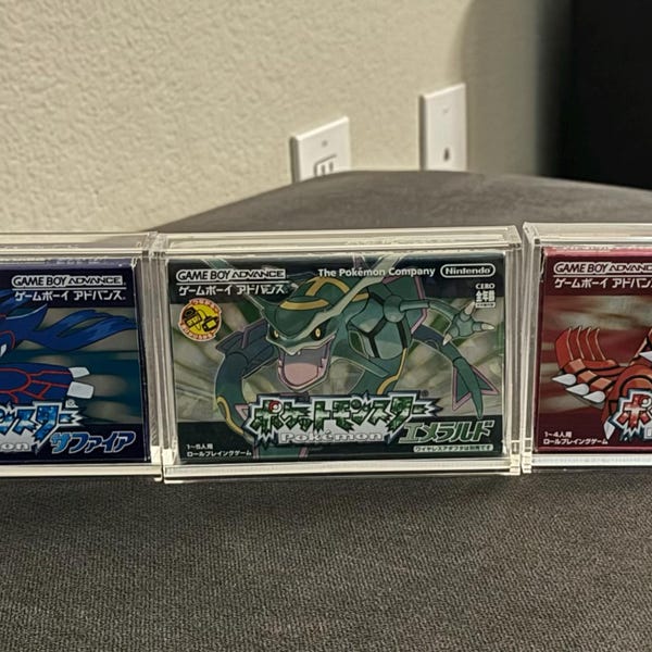 Japanese Game Boy Advance Game Box Acrylic Nintendo Storage Display ...