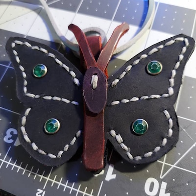 Butterfly Charm DIY Leather Pattern PDF - Etsy