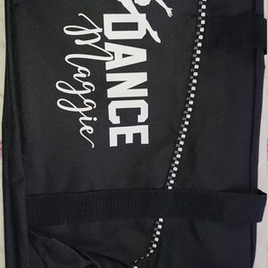 Personalized Dance Bag, Dance Bag, Custom Duffle Bag, Gray Duffle Bag ...