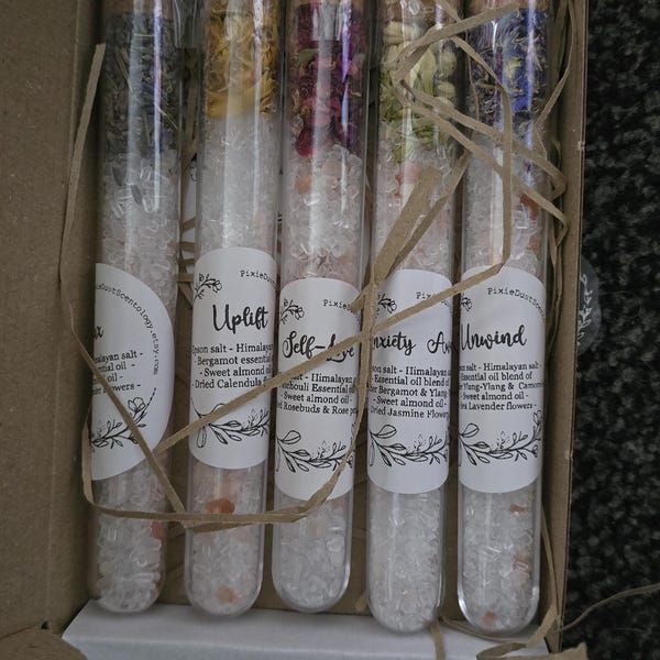 Bath Salts Tube Bath Salt Bath Salt Bath Salt Favors Spa Gift Natural ...