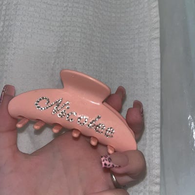 Custom Rhinestone Name Hair Claw Clips - Etsy
