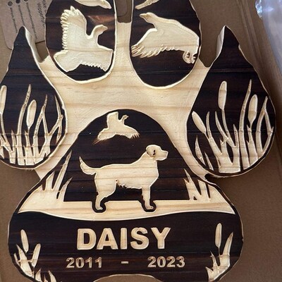 Flag Dog Paw Plaque K9 Personalized - Etsy