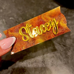 Modern Stanley Name Plate Stanley Tumbler Topper Acrylic Name Plate Cow ...