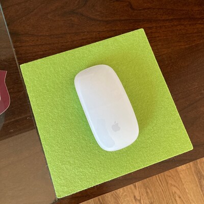 7 Inch Square Wool Felt Mouse Pad 3mm Thick Modern Mousepad Natural ...