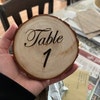 Farmhouse Wedding Table Decor Rustic Wedding Table Numbers Wood Slice ...