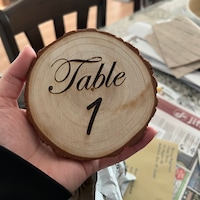 Farmhouse Wedding Table Decor Rustic Wedding Table Numbers Wood Slice ...