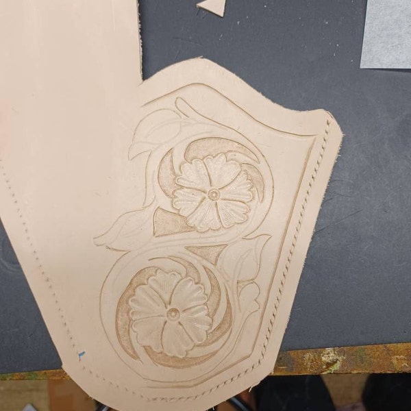 Western Floral Leather Tooling Pattern, Leatherwork Carving Pattern ...