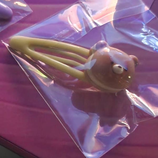 Fuzzy Star Hair Clip | Cutecore Furry Plush Star Hair Clip | Kawaiicore ...