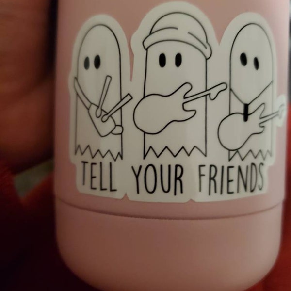 Ghost/phantom Band Die Cut Sticker | JATP Tell Your Friends ...