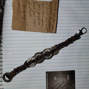 Slimline Leather & Rust Bangle Sets Industrial Wasteland Tribal Rust ...