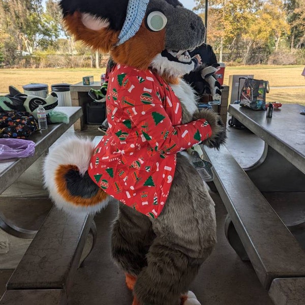 MTO Curly Fursuit Tail for Husky, Akita, Shiba Inu, Malamute, Curled ...