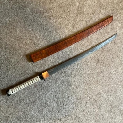 Custom CPM3V Katana Handmade With Fuller and Customer Choice of Handle ...